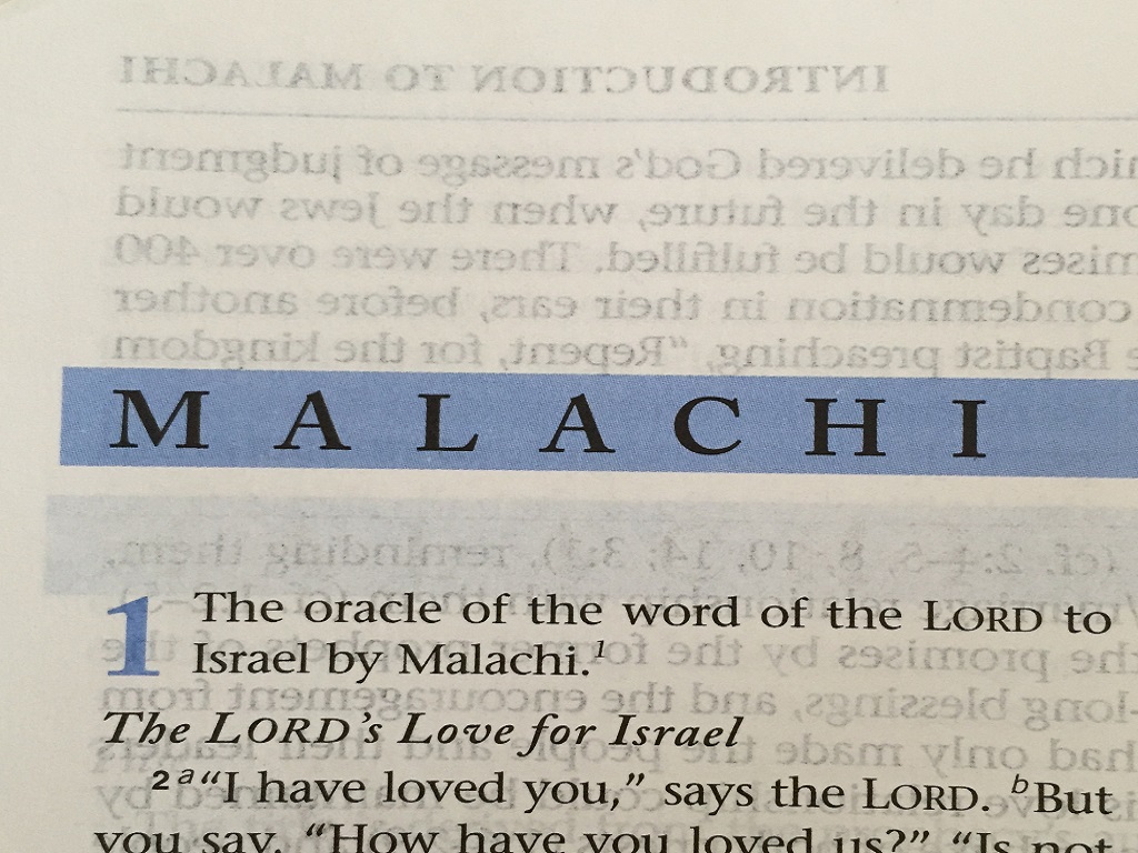 24 Oct 2015, Malachi 1 玛拉基书 1, Love and Honour 爱和尊敬 - GRACE BIBLE ...